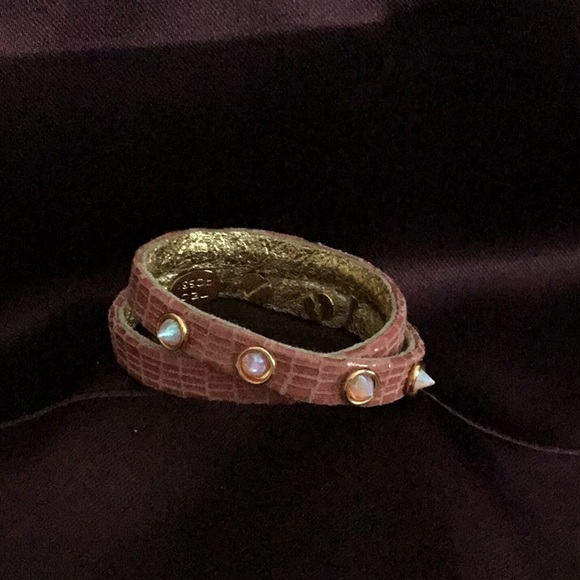 Ted Rossi | Accessories | Double Wrap Studded Pink Bracelet | Poshmark